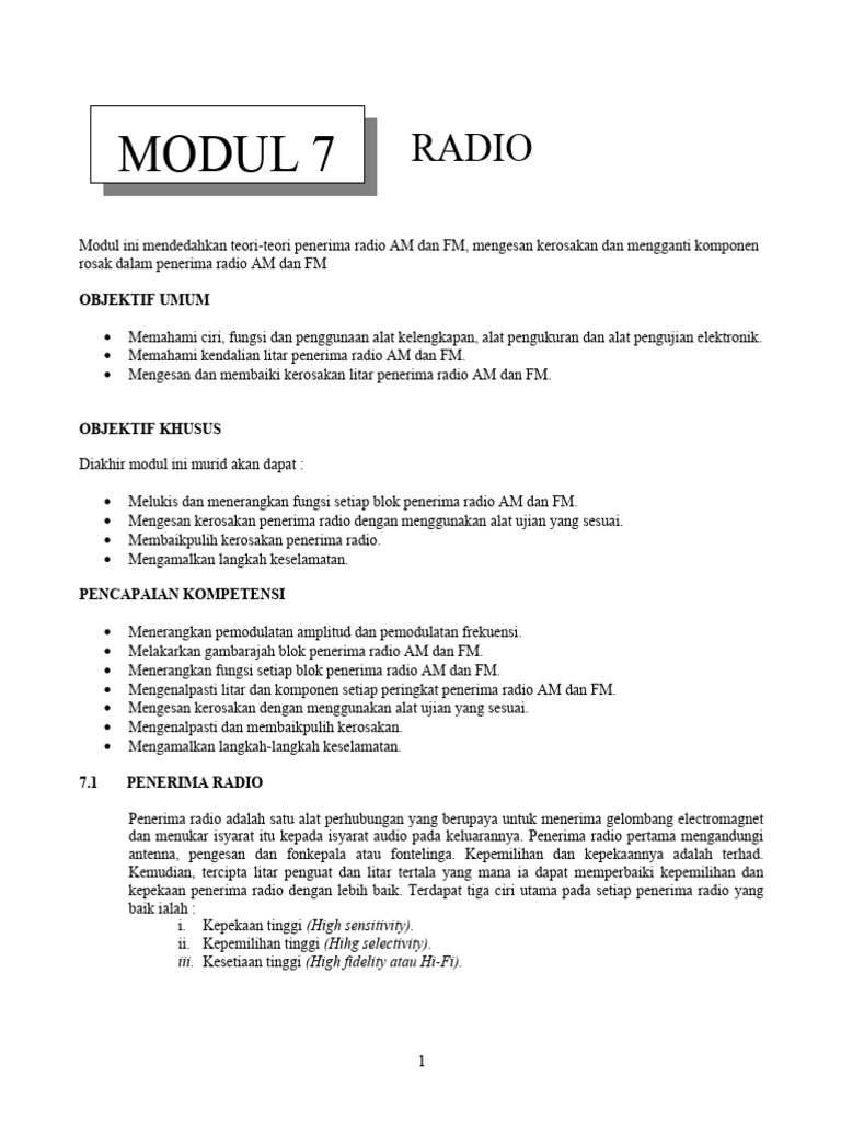 Modul Radio | PDF