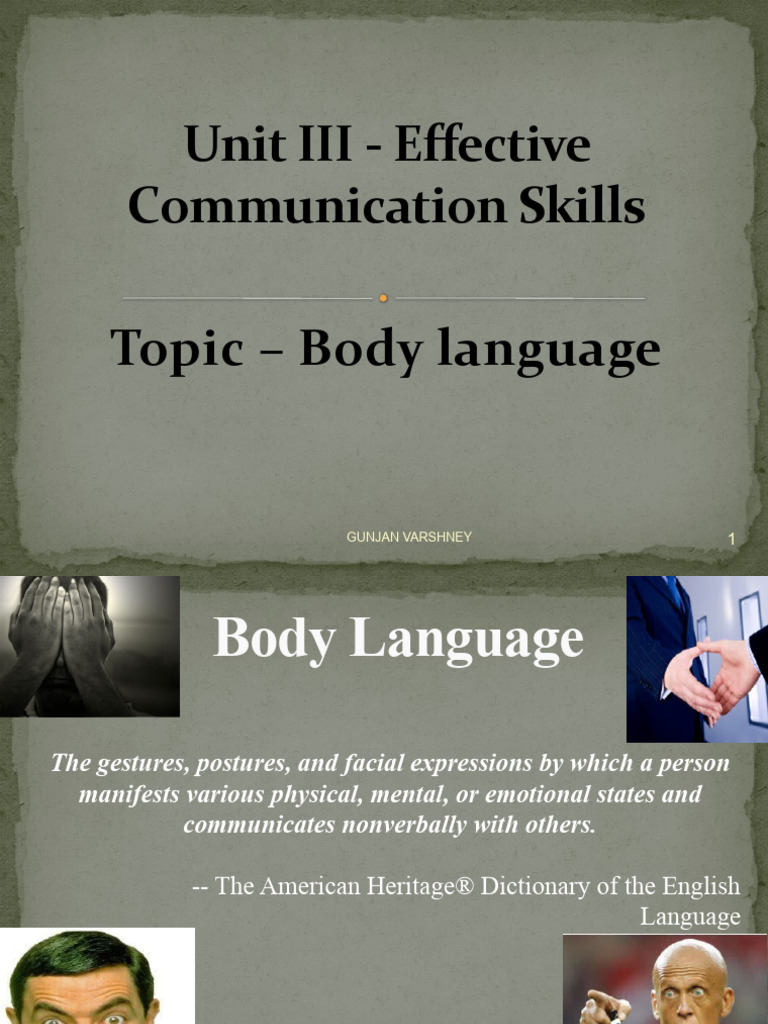Body Language | PDF | Body Language | Cognitive Science