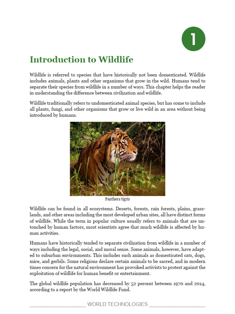 WM&C | PDF | Wildlife | Organisms