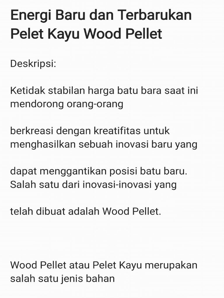 Wood Pelet - 230915 - 151856 | PDF