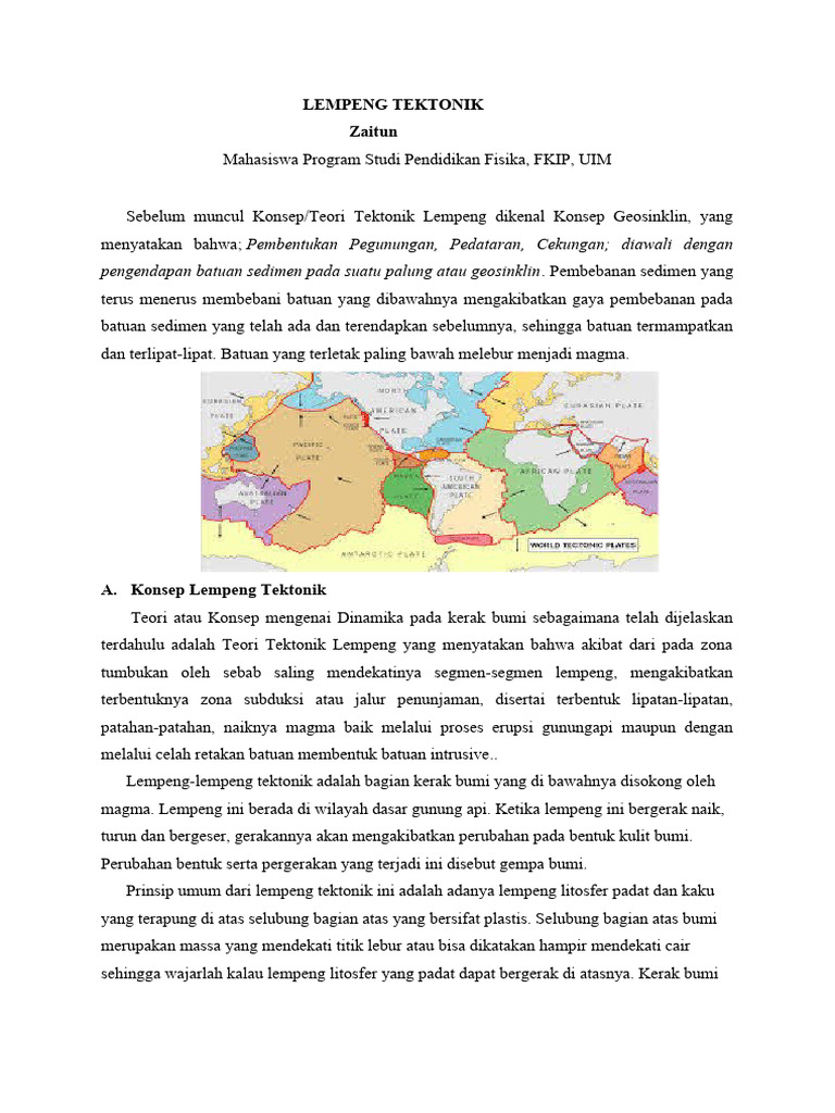 Lempeng Tektonik | PDF