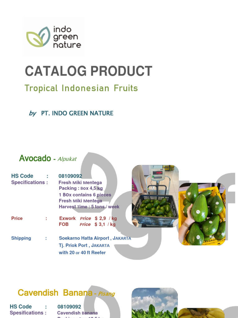 IGN CATALOG Buah | PDF | Plants | Tropical Fruit