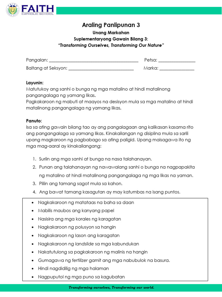AP3 Suplementaryong3Q1 | PDF
