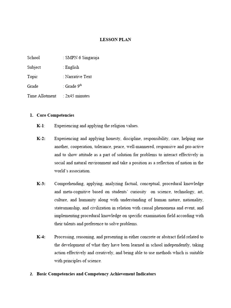 RPP Proposal Narrative | PDF | Narrative | Learning