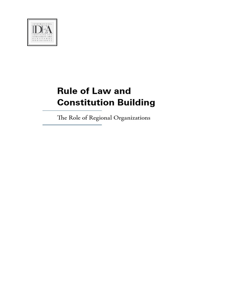 Regional Organizations & Rule of Law | PDF | Rule Of Law | Human Rights