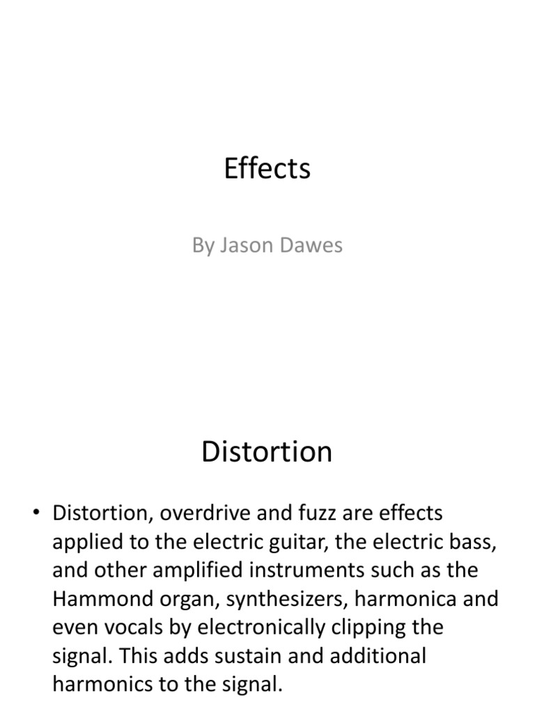 Essential Guitar Effects Explained | PDF | Home & Garden | Technology ...