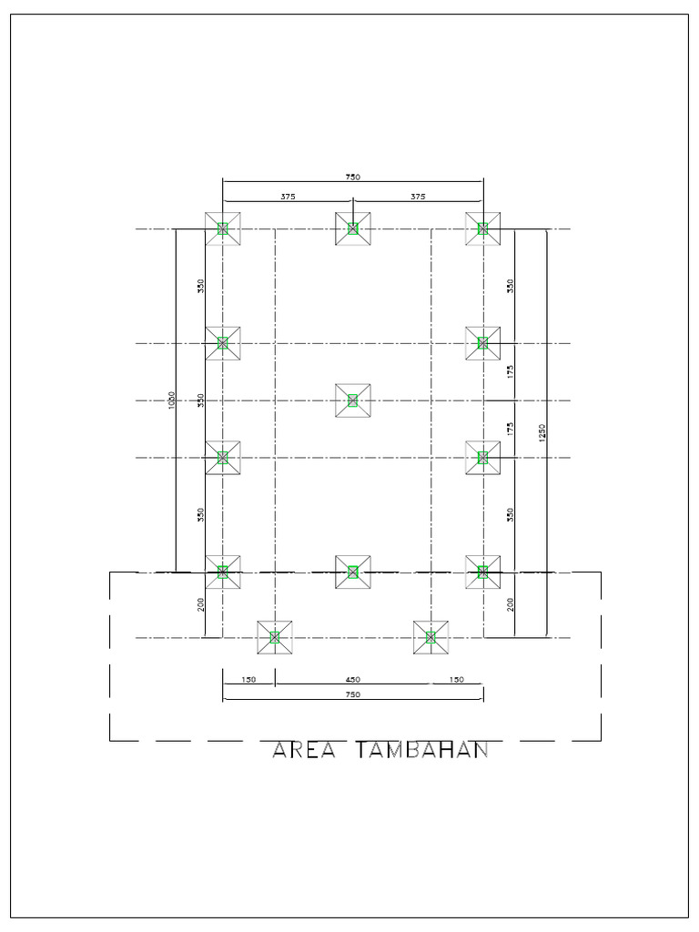 Denah Footplat 1-1 | PDF