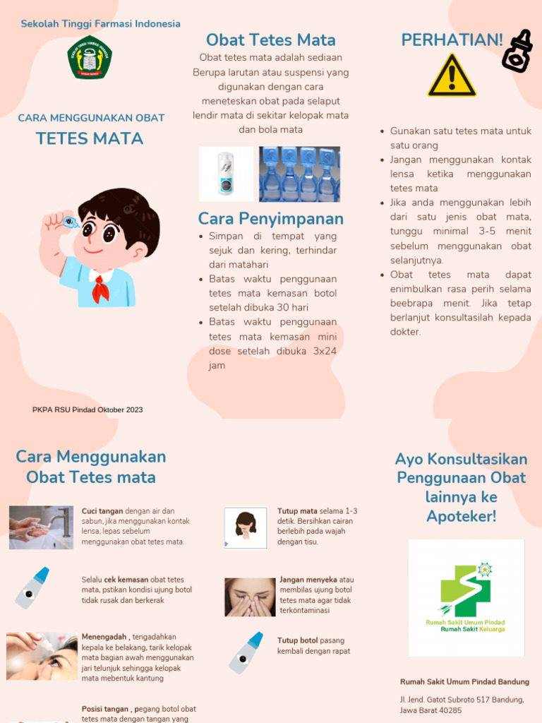Panduan Penggunaan Obat Tetes Mata | PDF | Kesehatan Holistik