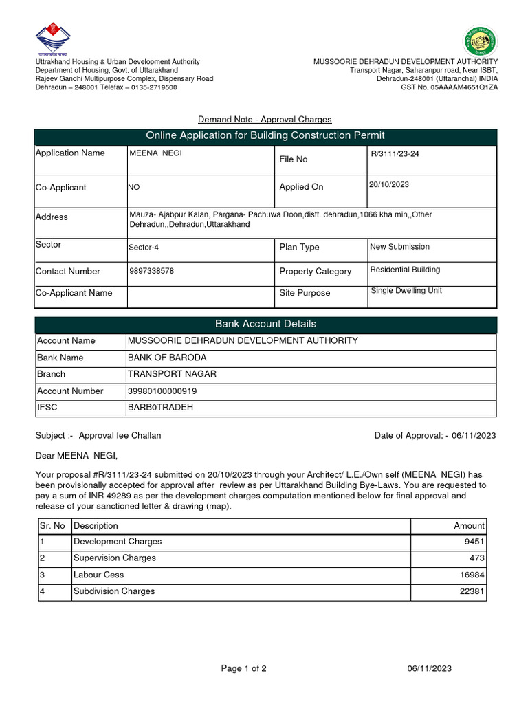 Demand Challan | PDF | Service Industries | Payments
