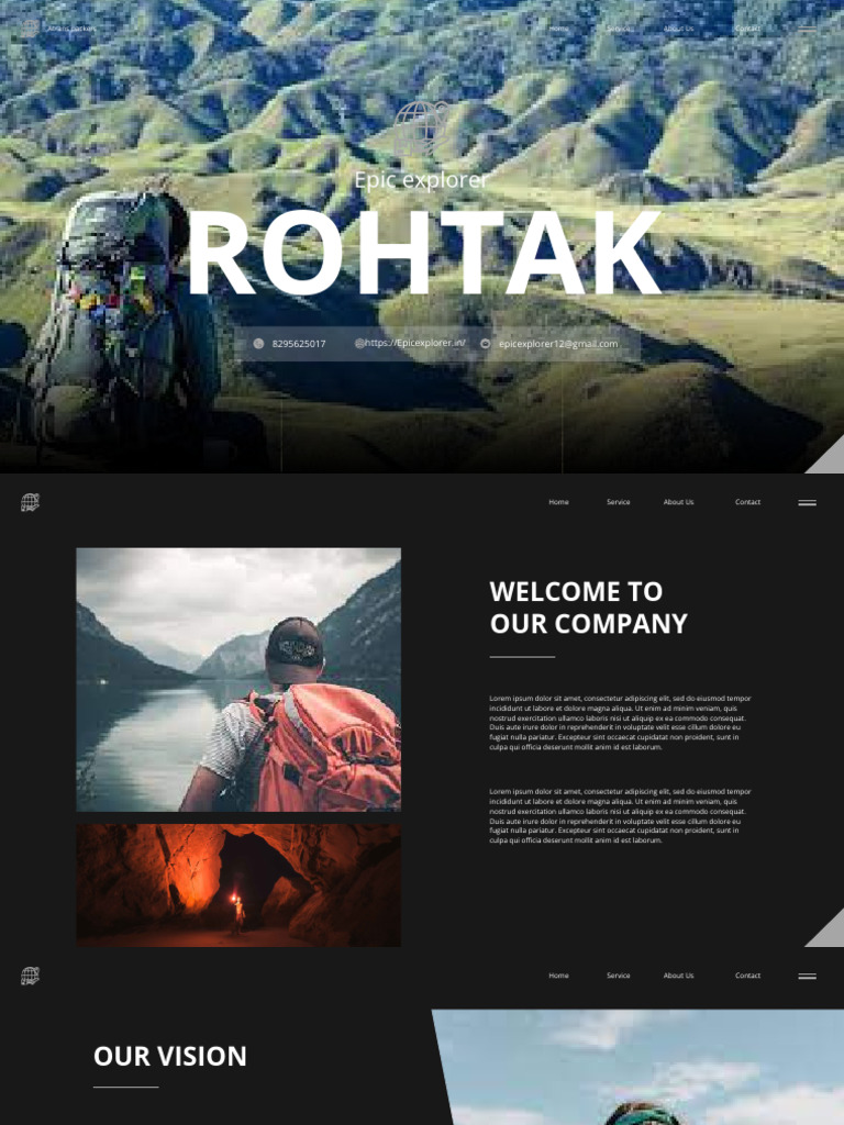 Epic Explorer: Our Vision & Services | PDF