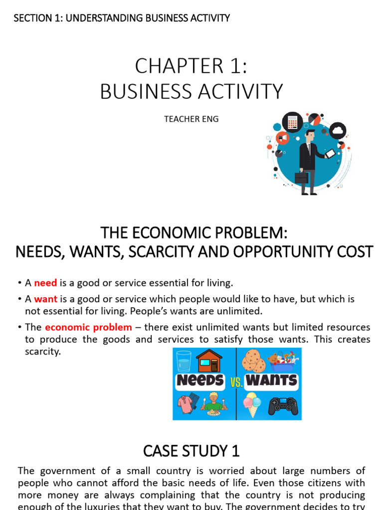 Chapter 1 Business Activity | PDF | Cost | Goods