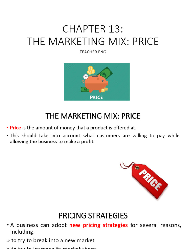 Pricing Strategies in Marketing Mix | PDF | Pricing | Profit (Economics)