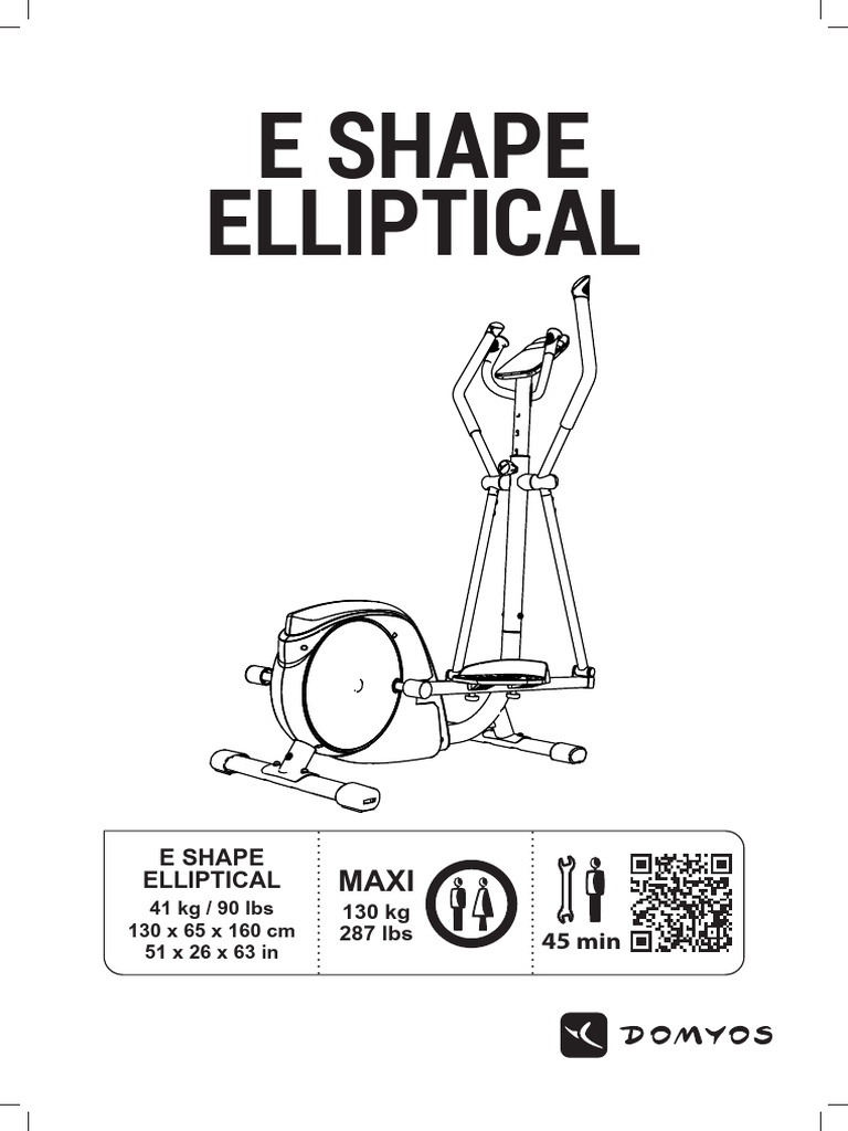 E-SHAPE Elliptical Használati Útmutató | PDF