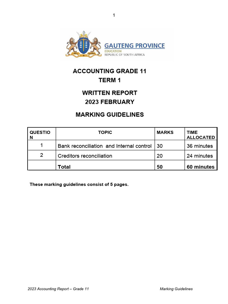 2023 Grade 11 Written Report MG | PDF | Banks | Debits And Credits