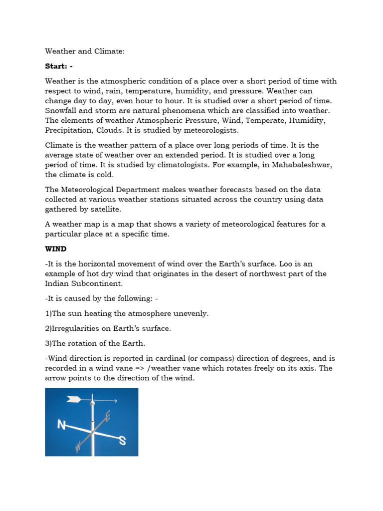 Weather and Climate | PDF | Weather | Humidity