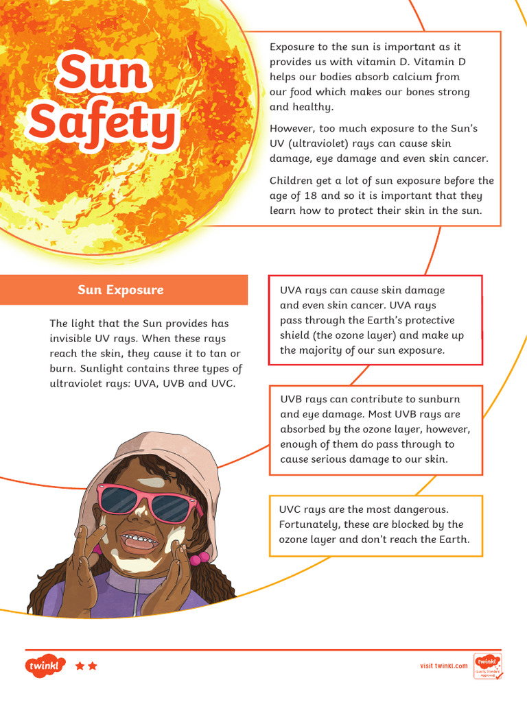 Sun Safety Comprehension | PDF | Ultraviolet | Sunscreen