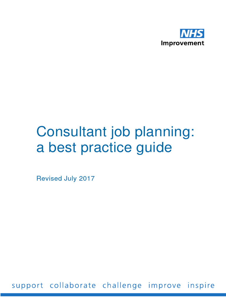 Consultant Job Planning Best Practice Guidance | PDF | Consultant ... Consultant Job Planning Best Practice Guidance | PDF | Consultant ...