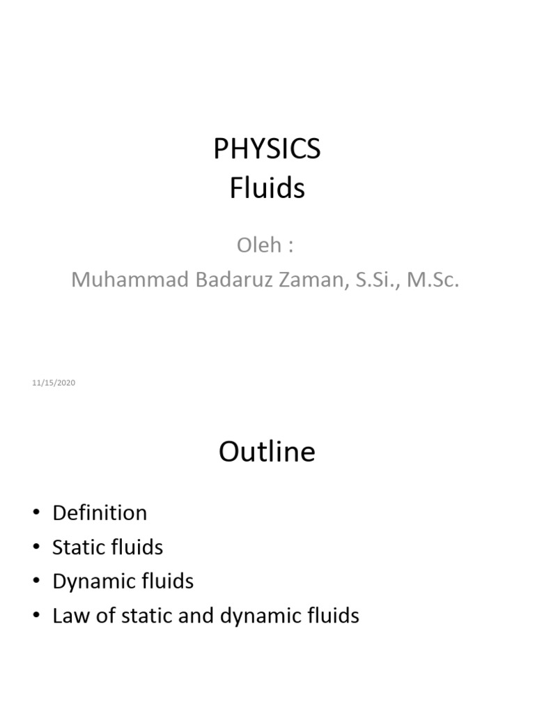 5 Fluids | PDF | Pressure | Statistical Mechanics
