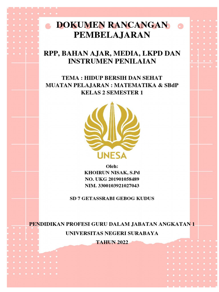 Dokumen Rancangan Pembelajaran: RPP, Bahan Ajar, Media, LKPD Dan Instrumen Penilaian | PDF ...