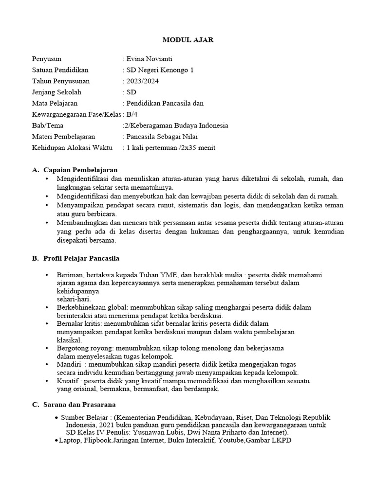 Modul - LKPD-LP2 | PDF