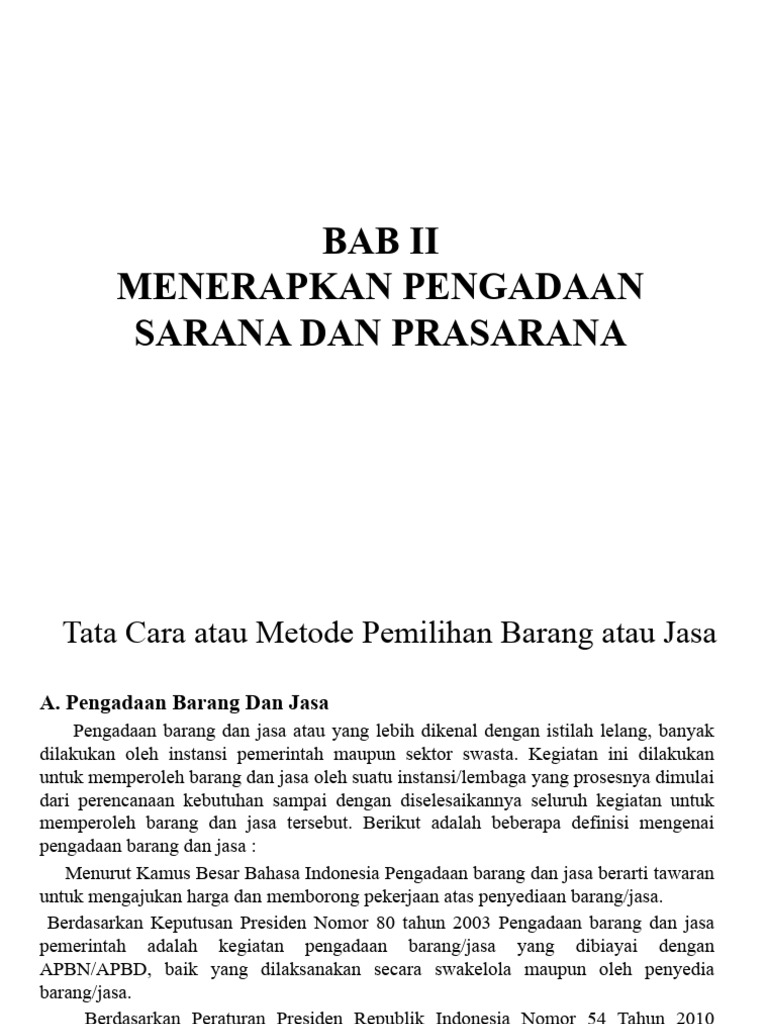 Bab 2 Barang Dan Jasa 12 Otkp 3 2 | PDF