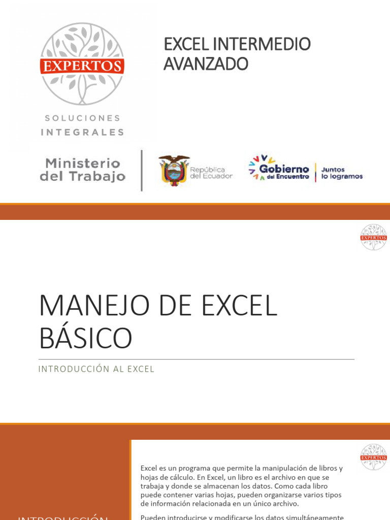 Unidad 1. Introducción Al Excel | PDF | Microsoft Excel | Archivo de computadora