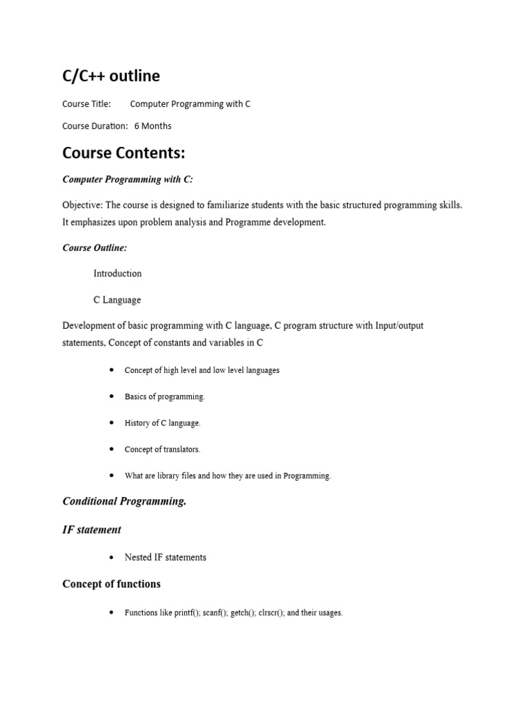 Programming Fundamentals | PDF Programming Fundamentals | PDF