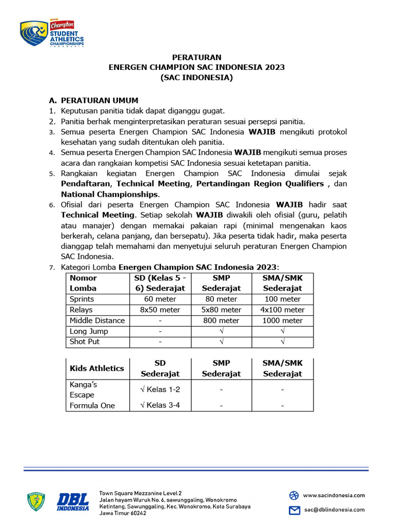 REGULASI SAC Indonesia 2023 Rev3 | PDF