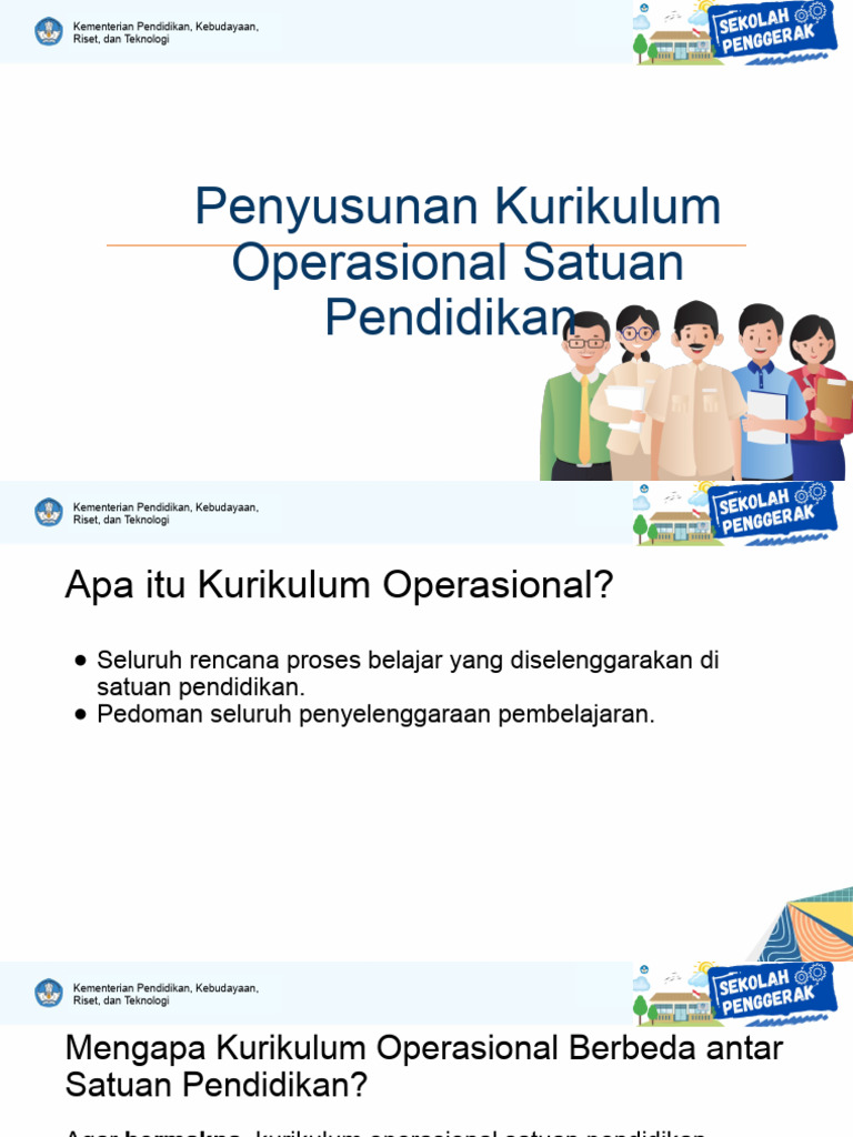 Penyusunan Kurikulum Operasional Satuan Pendidikan | PDF | Karier ...