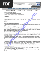 Sujet Et Corrige Anglais Bfem Blanc 2020 Sénégal | PDF