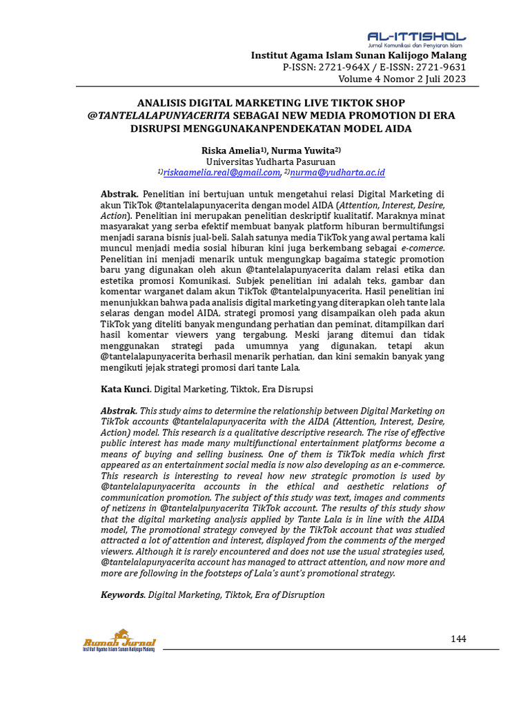 Jurnal Tante Lala | PDF