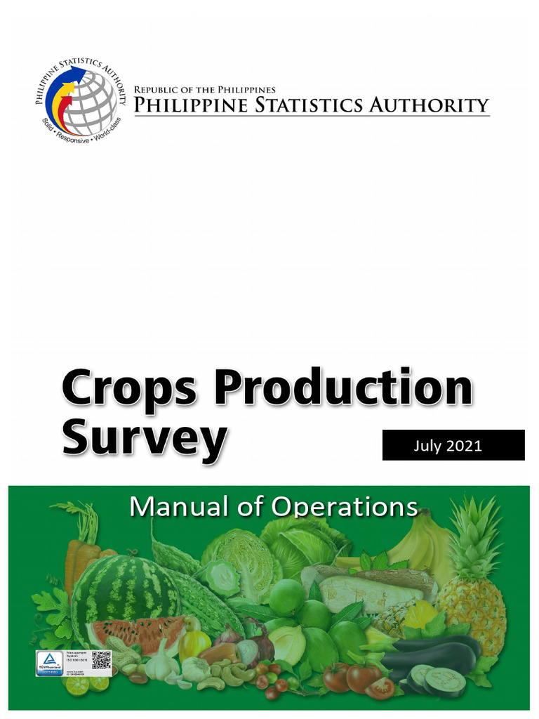 2021 Crops Production Survey Manual of Operations | PDF | Job Interview ...