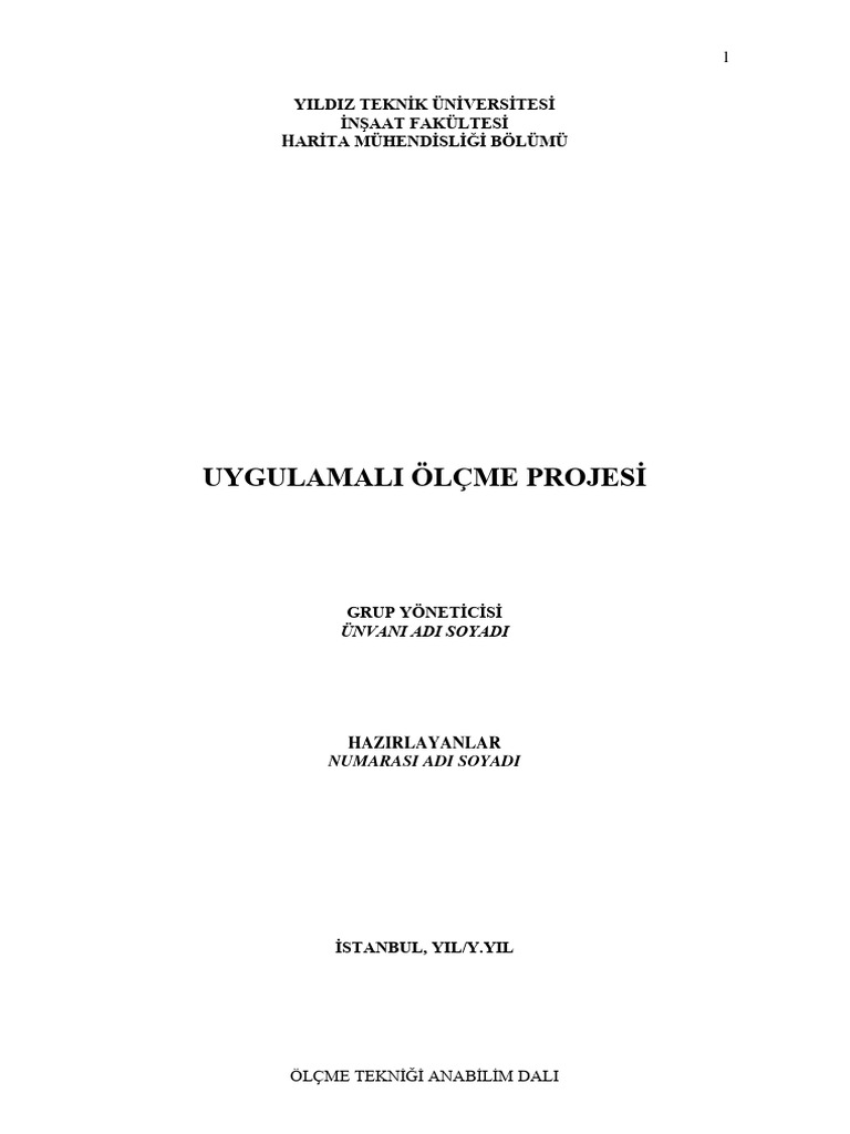 Olcme Uyg Yonergesi | PDF