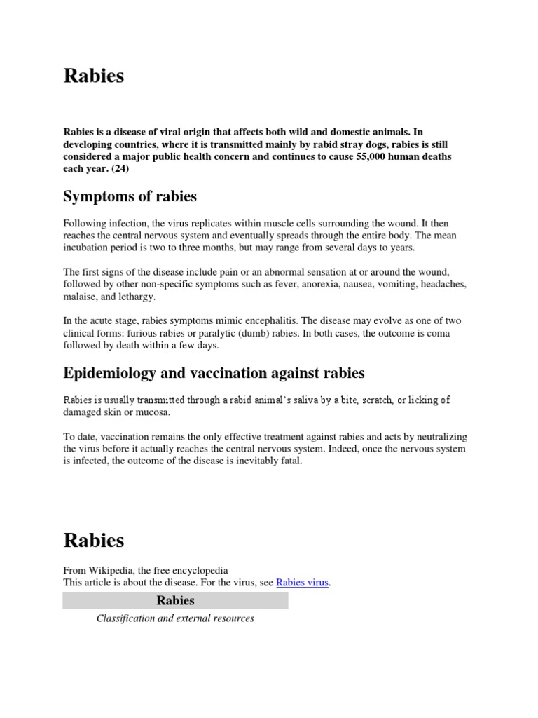 Rabies | PDF | Rabies | Microbiology