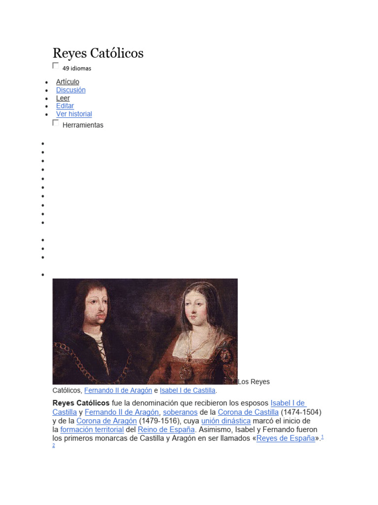 Reyes Católicos | PDF | España | Europa
