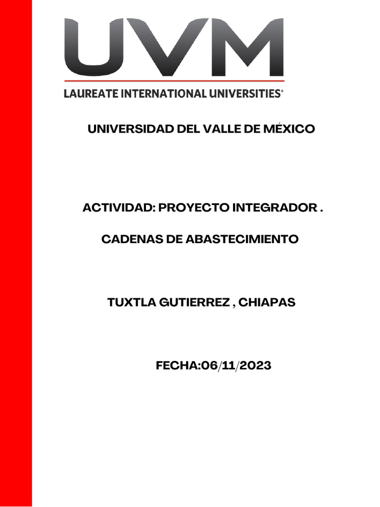 Actividad 4 Proyecto Integrador Etapa 2 Pdf Logística Al Por Menor