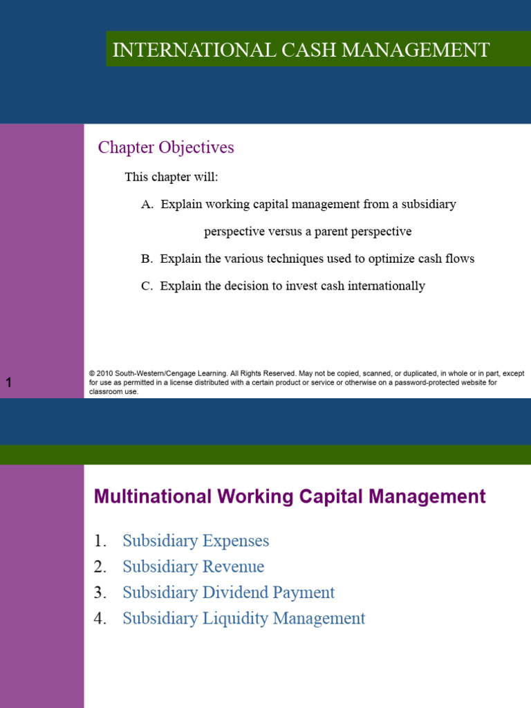 International Financial Management PPT Chap 1 | PDF | Cash ...