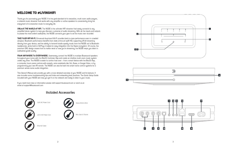 Bluesound NODE N130 - Owners Manual | PDF