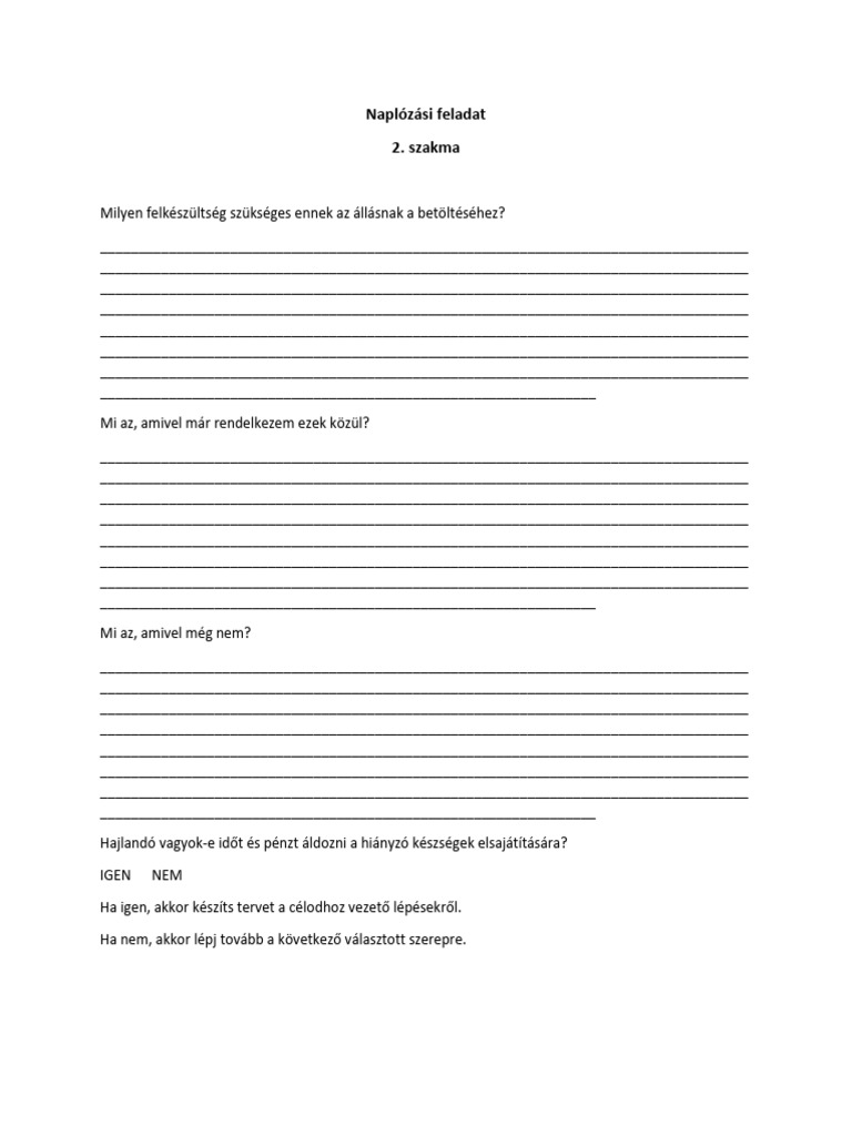 2-Feladat Önismeret | PDF