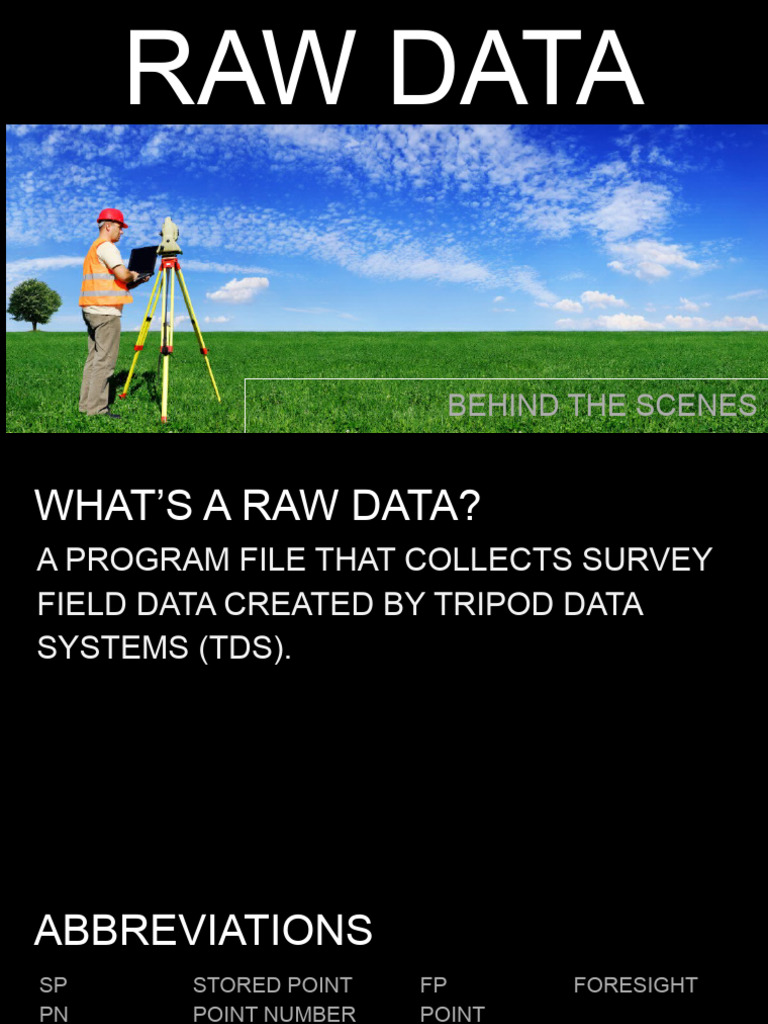 Raw Data | PDF