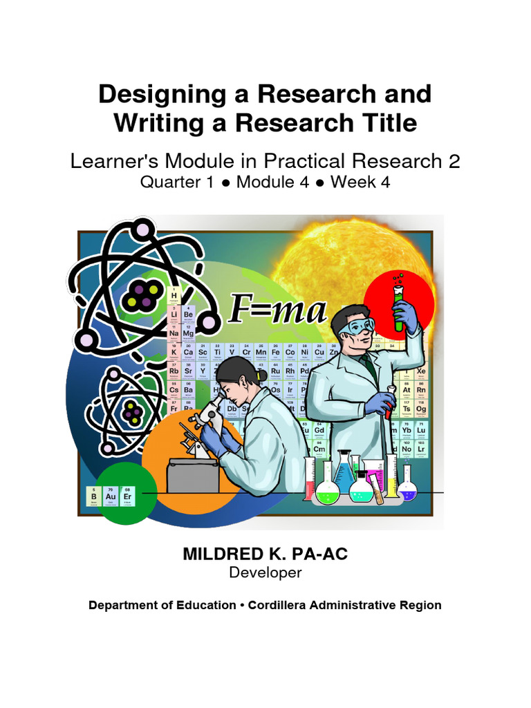 PR12 Q1 W4 Designing A Research Writing A Research Title Pa Ac Baguio ...
