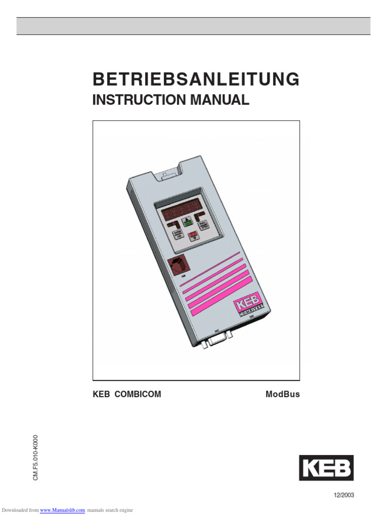 f5 Combicom Modbus | PDF | Byte | Bit Rate