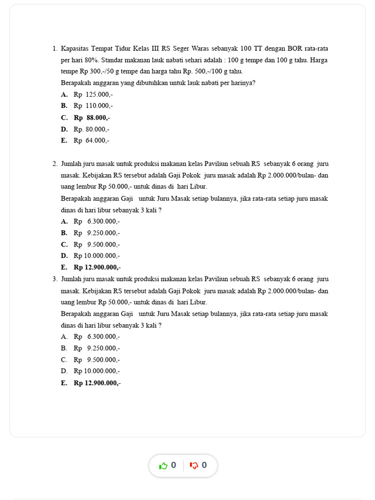 Soal Ukom Gizi - MSPM | PDF | Kesehatan Holistik