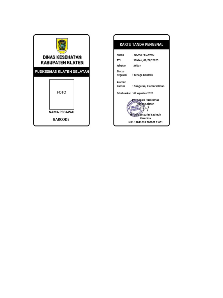 Desain Id Card | PDF