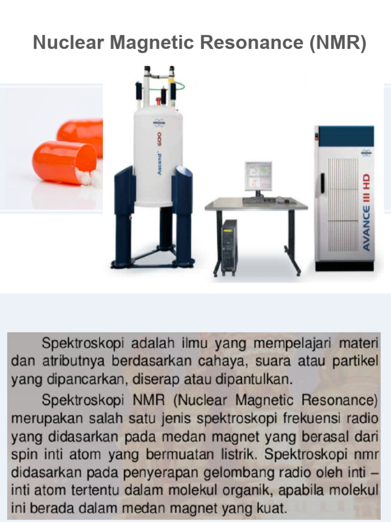 NMR (Analisis Instrumen) | PDF | Metode & Bahan Ajar | Teknologi & Rekayasa