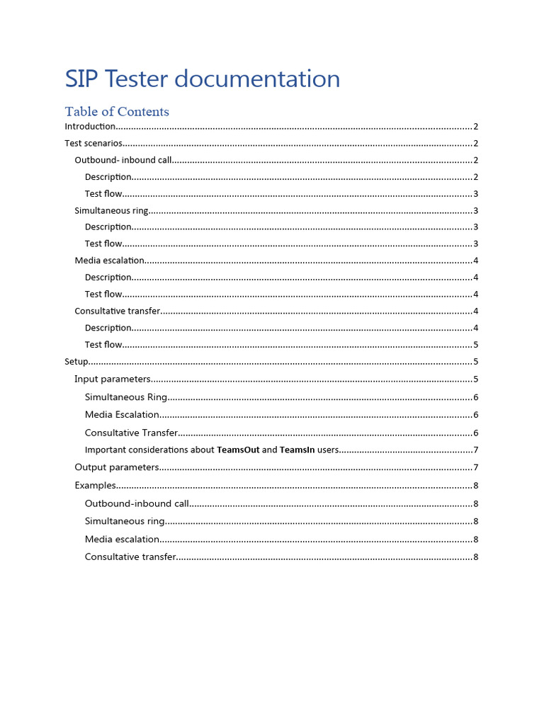 SIP Tester: Validate SIP Connections | PDF | Session Initiation ...