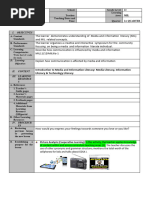 Mil DLP Detailed Lesson Plan in Media and Information Literacy | PDF | Learning | Information