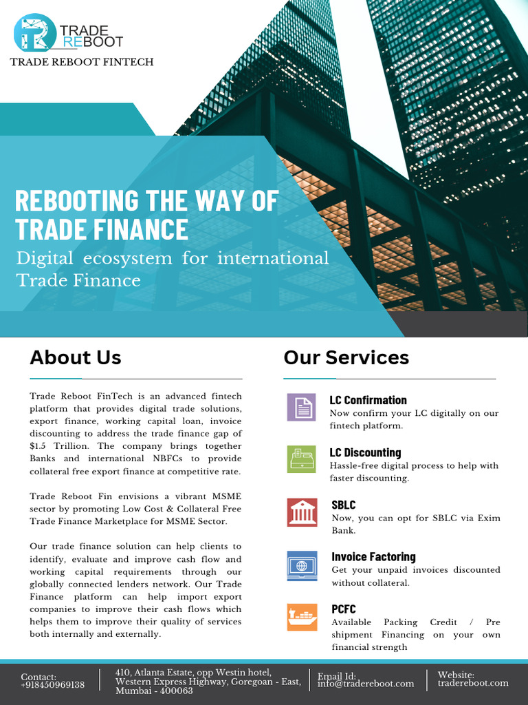 Brochure - Trade Finance | PDF | Letter Of Credit | Non Bank Financial ...