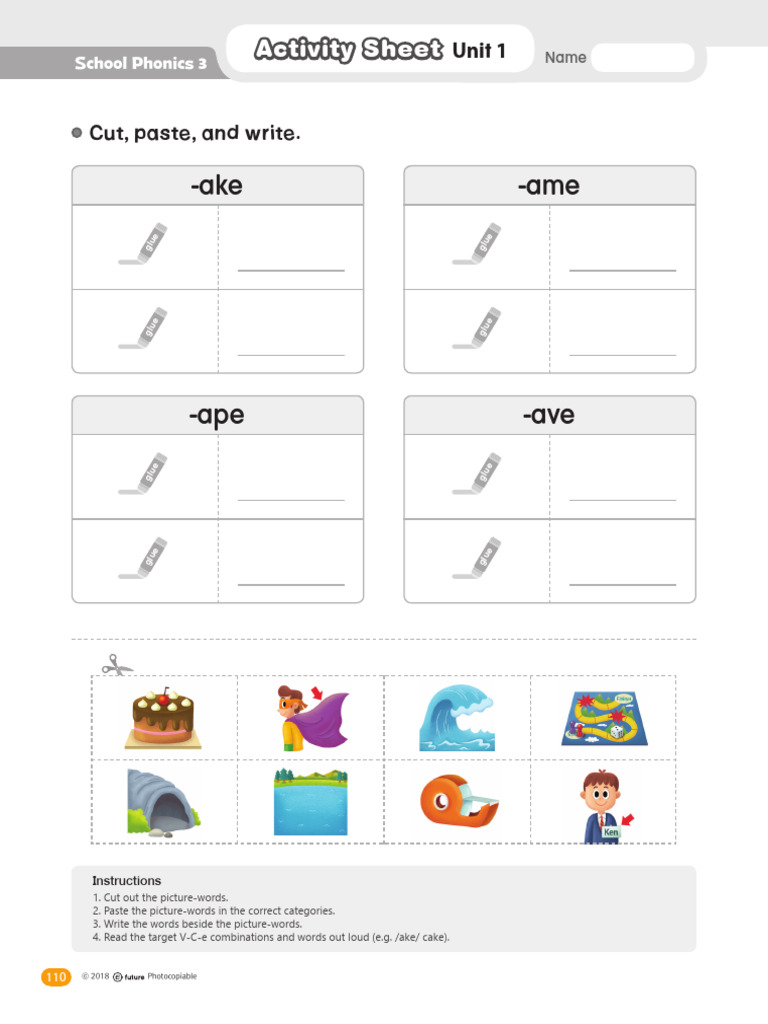 Phonics Activity Sheet | PDF