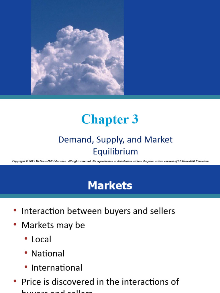 Supply, Demand and Market Equilibrium | PDF | Supply (Economics) | Demand